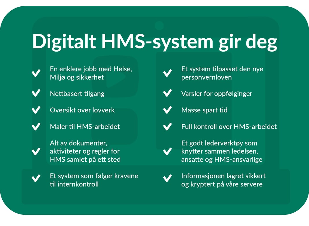Hvorfor trenger du et HMS-system?