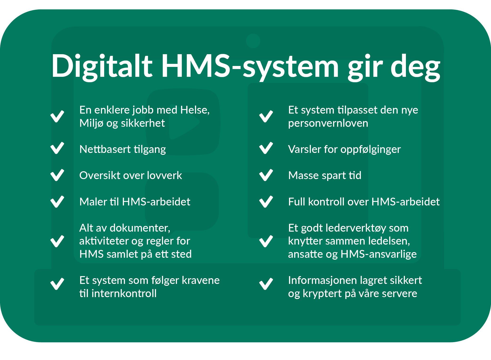 Hvorfor trenger du et HMS-system?
